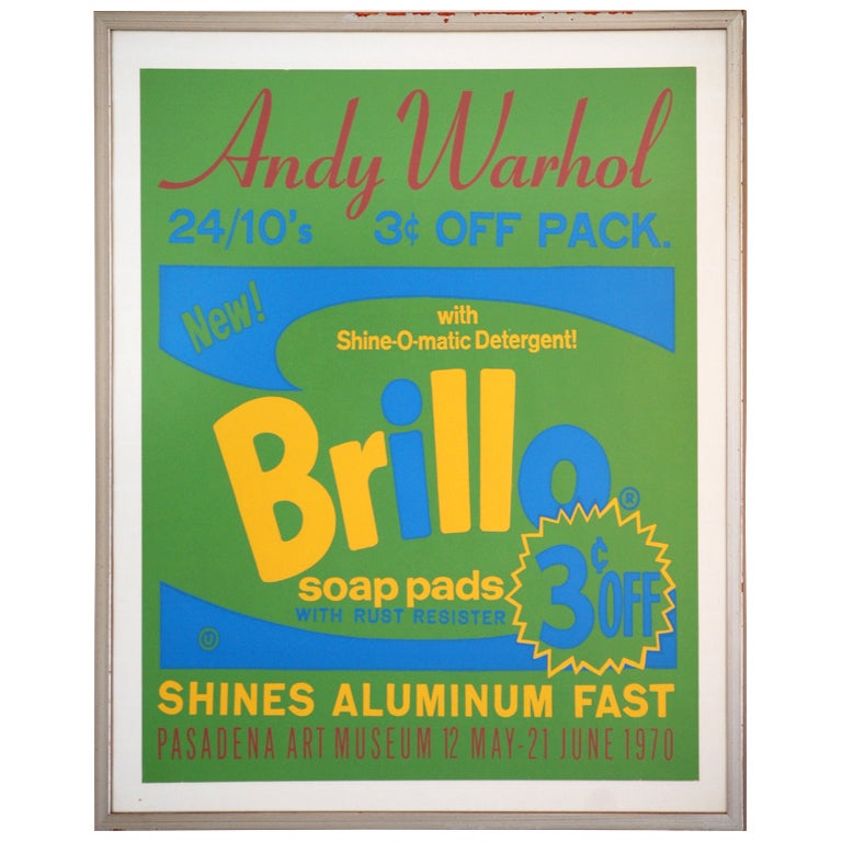Andy Warhol "Brillo" Poster For Sale at 1stDibs