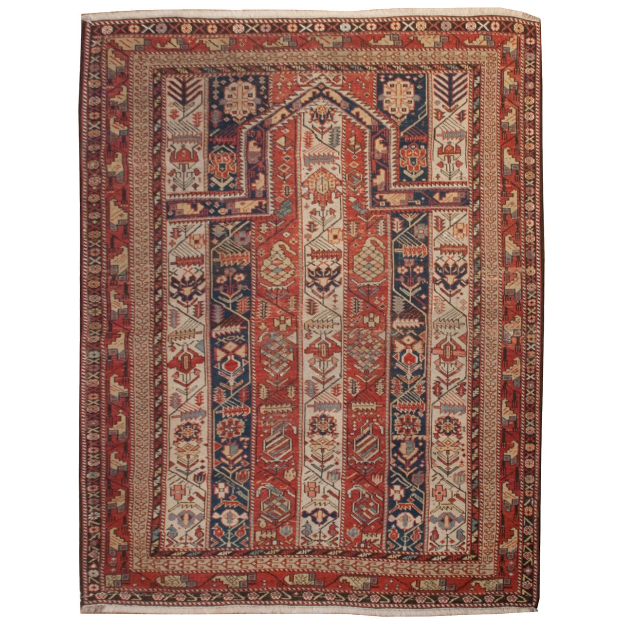 19th Century Caucasian Rug at 1stDibs