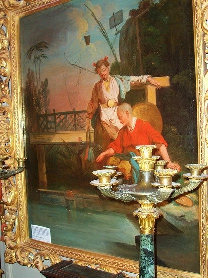 Italian chinoiserie oil , rococo palette at 1stDibs