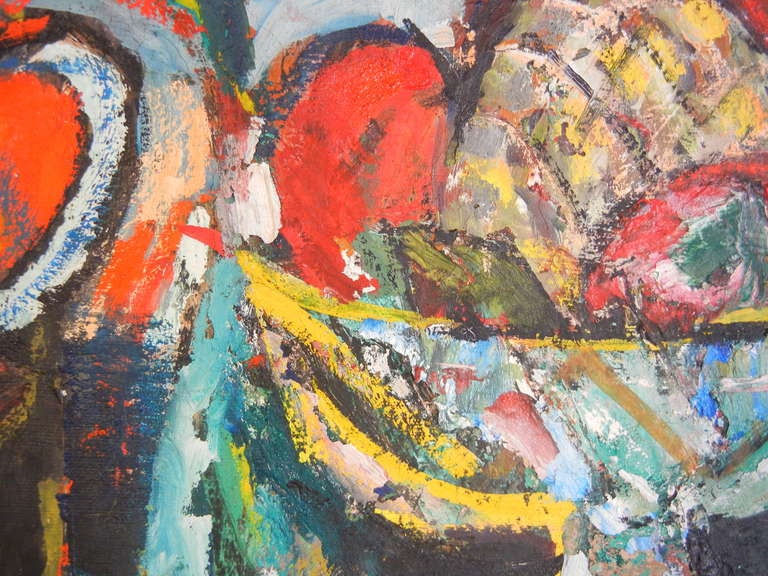 Expressionist Still Life, Oil on Canvas, California, 1940s For Sale at ...