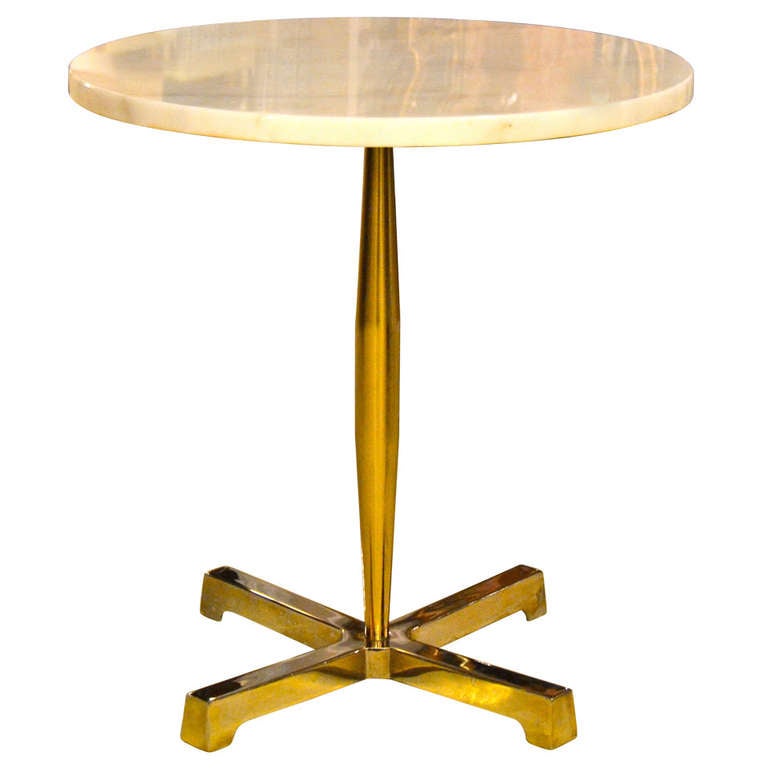 Calcutta Marble Top Occasional Table at 1stDibs