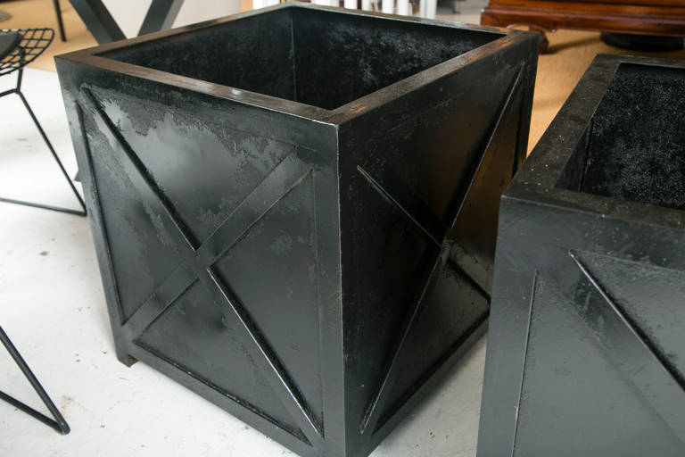 Antique French Iron Planter Boxes at 1stDibs