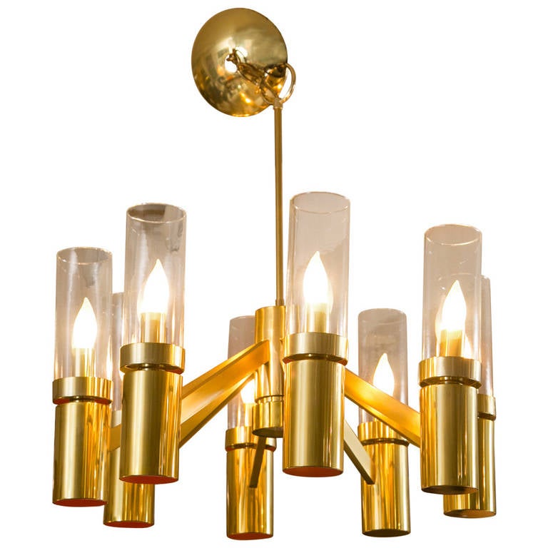 Lightolier Chandelier at 1stDibs