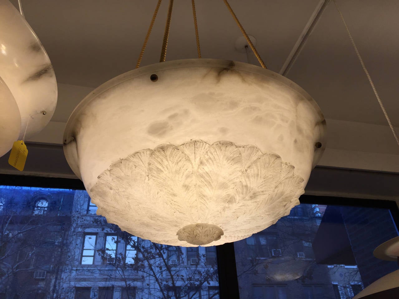 Alabaster Light Fixture at 1stDibs