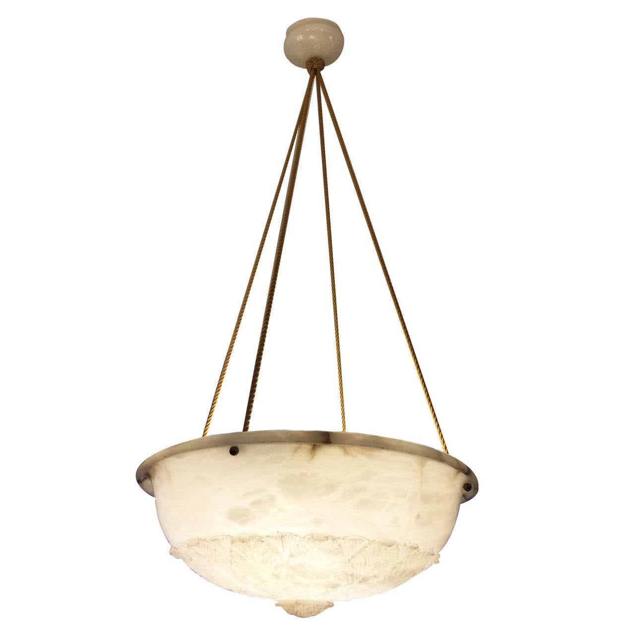 Alabaster Light Fixture at 1stDibs