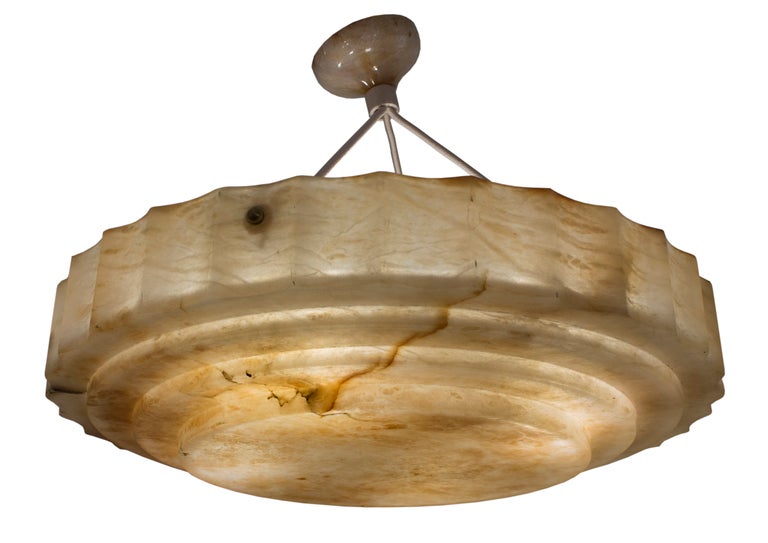 An Art Deco Alabaster Light Fixture at 1stDibs
