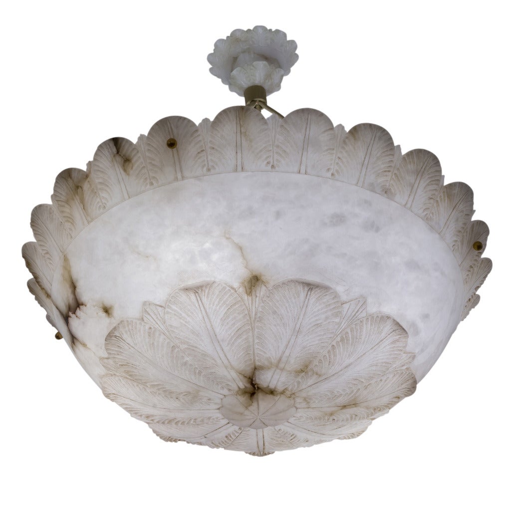 Alabaster Pendant Light at 1stDibs