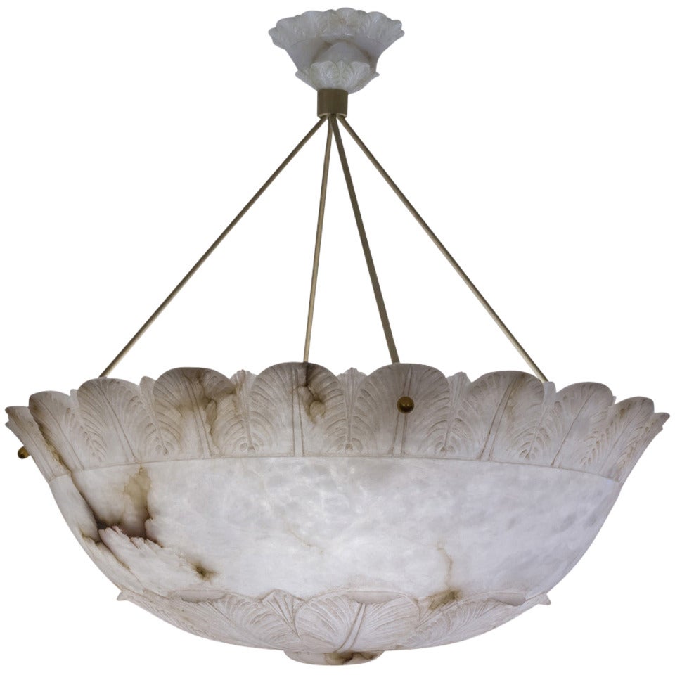 Alabaster Pendant Light at 1stDibs