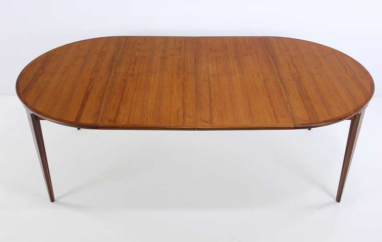 Danish Modern Teak Dining Table Designed by Rosengren Hansen For Sale ...