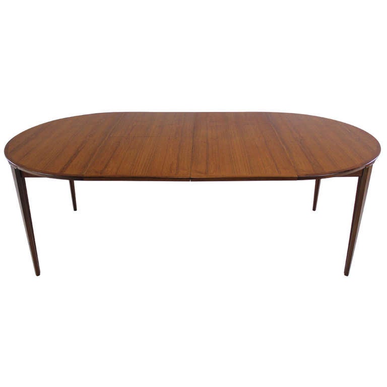 Danish Modern Teak Dining Table Designed by Rosengren Hansen For Sale ...