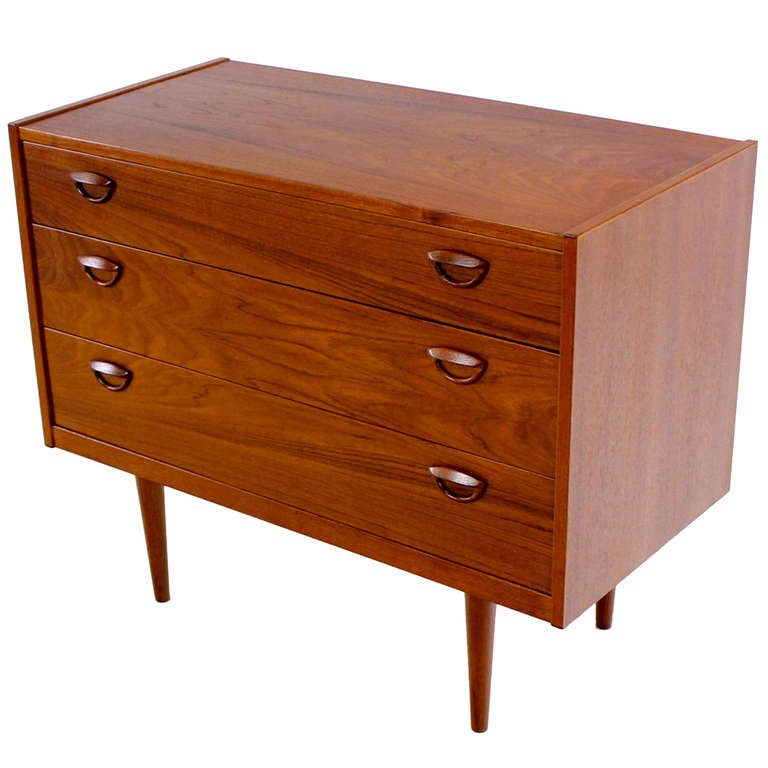 Danish Modern Teak Dresser Designed by Kai Kristiansen For Sale at 1stDibs