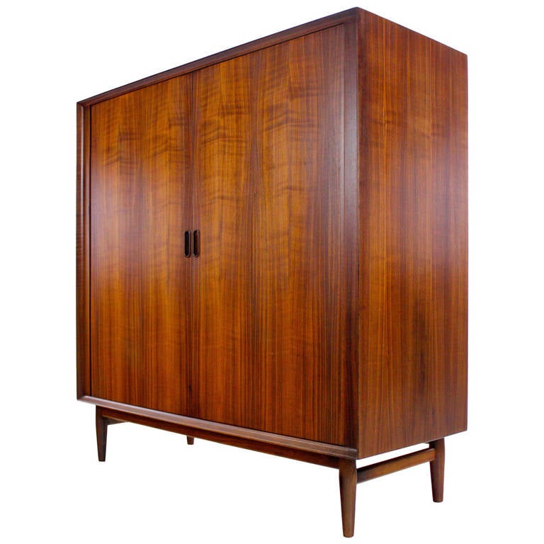 Impressive Danish Modern Walnut Gentlemen's Chest Designed by Arne ...