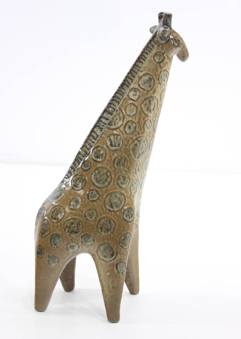 Stoneware Giraffe by Lisa Larson For Sale at 1stDibs