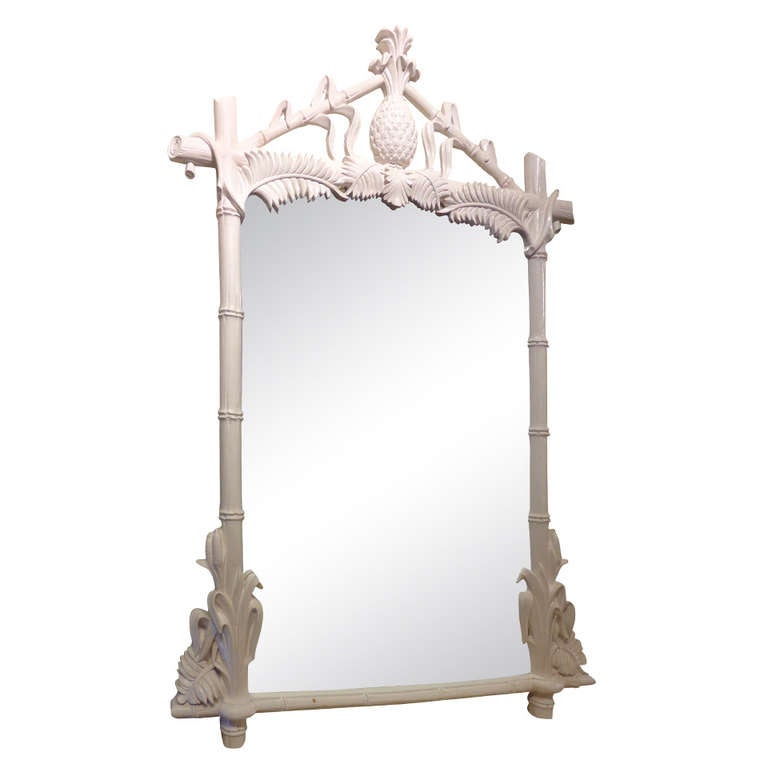 Faux Bamboo Gampel Stoll Mirror at 1stDibs