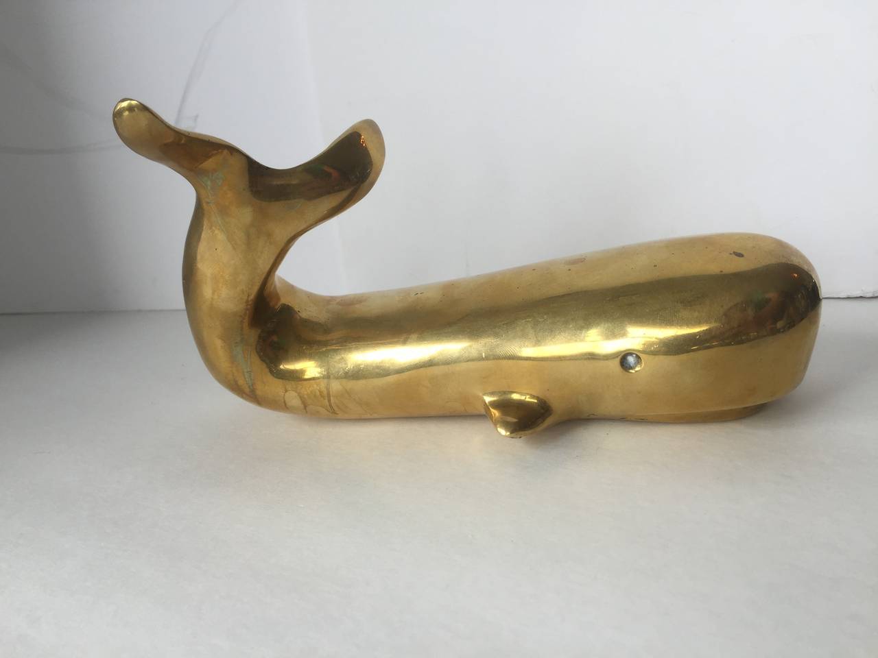 Solid Brass Whale at 1stDibs