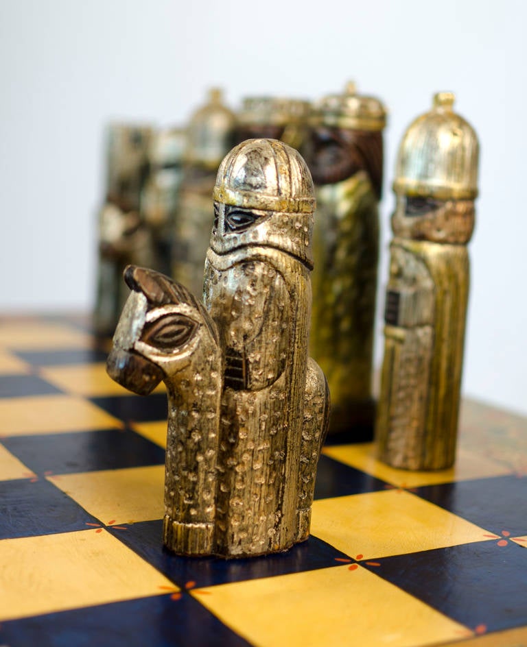 Very Big Rare and Unique Chess Table from Sweden 1850-1900 at 1stDibs