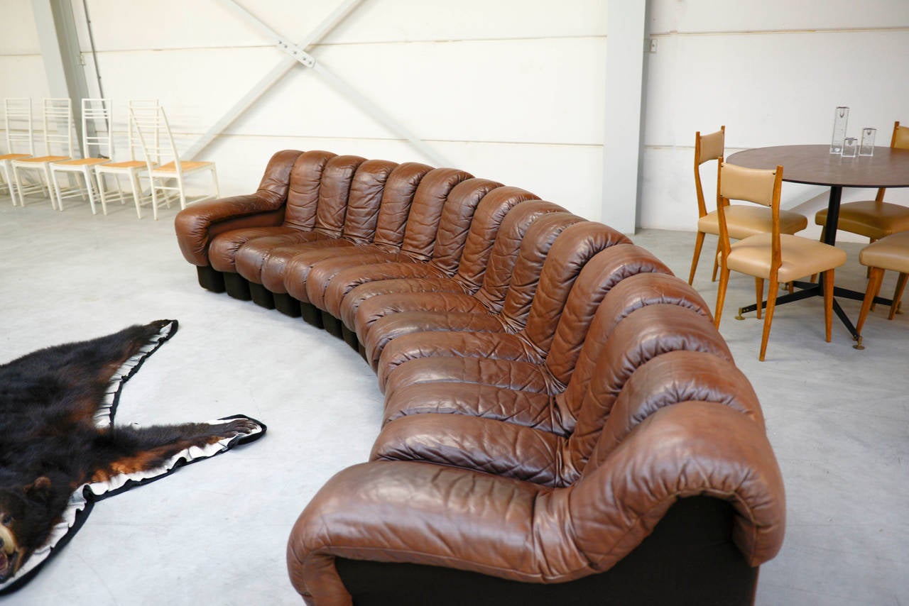 Beautiful ds600 De Sede modular sofa, great patina. at 1stDibs | de ...