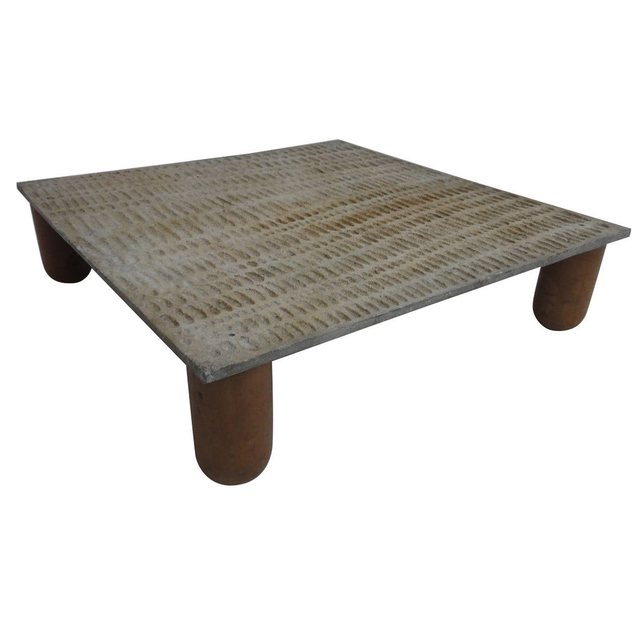 Stunning 1960s sculptural relief table by artist Lorenzo Burchiellaro ...