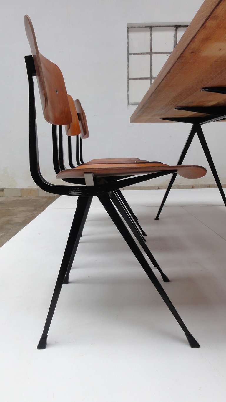 Friso Kramer and Wim Rietveld Result Chairs, Set of 8 from University ...