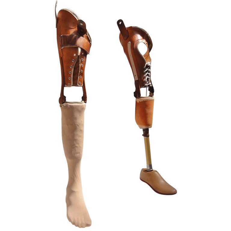 Brutal and Bizarre Decorative Vintage Artificial Legs For Sale at 1stdibs