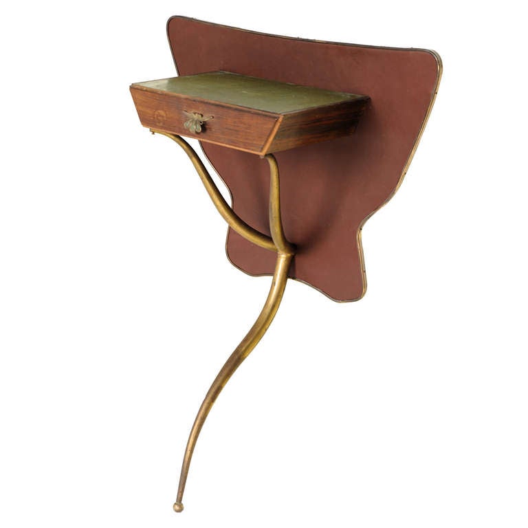 Beautiful 1950s Italian Biomorphic Form Console Table , rosewood ...