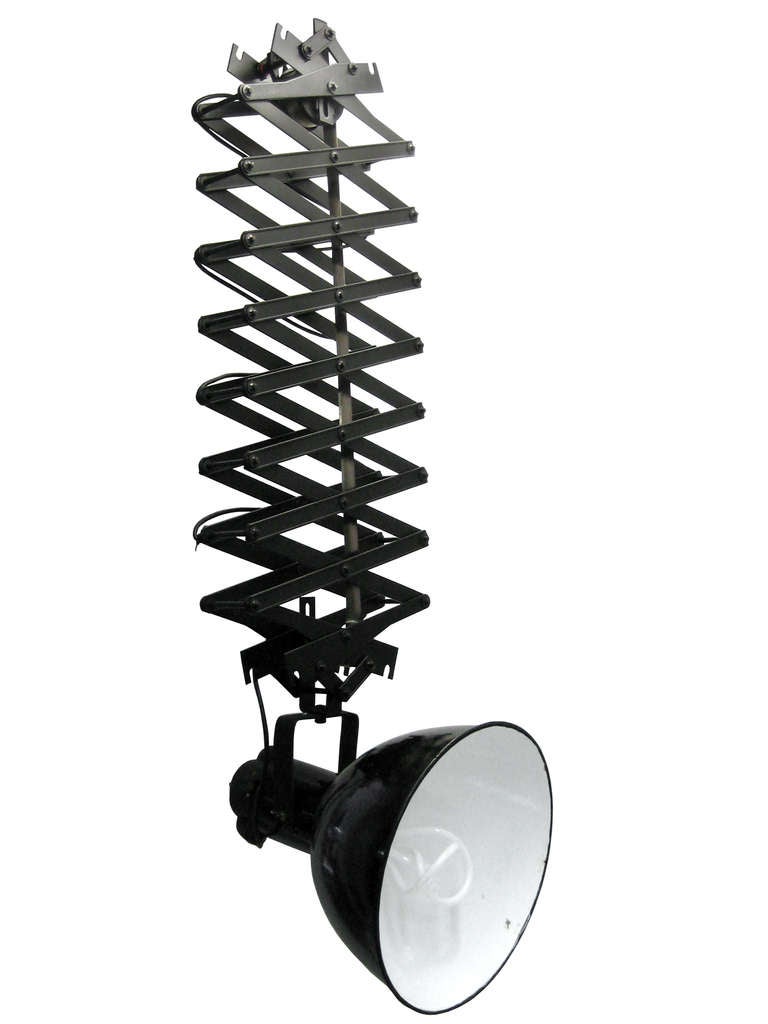 scissor . 360volt (4 pieces) | extra large vintage Scissor Lamp at 1stDibs