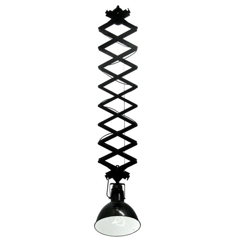 scissor . 360volt (4 pieces) | extra large vintage Scissor Lamp at 1stDibs