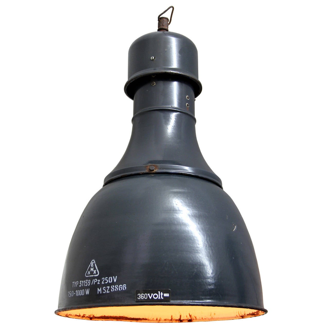 Apagy Large Blue (11 in stock) Classic Industrial Pendants at 1stDibs