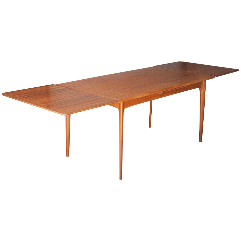 Danish Teak Dining Room Table at 1stDibs