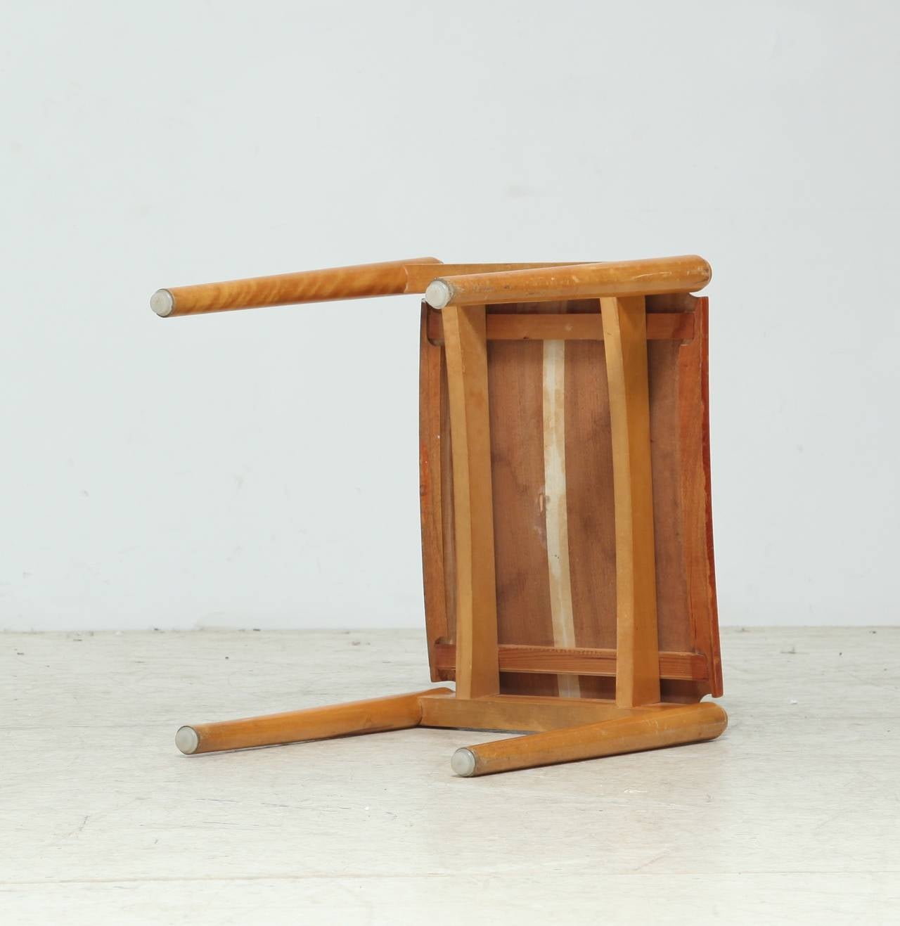 Edsby-verken Wooden Curved Stool For Sale at 1stDibs