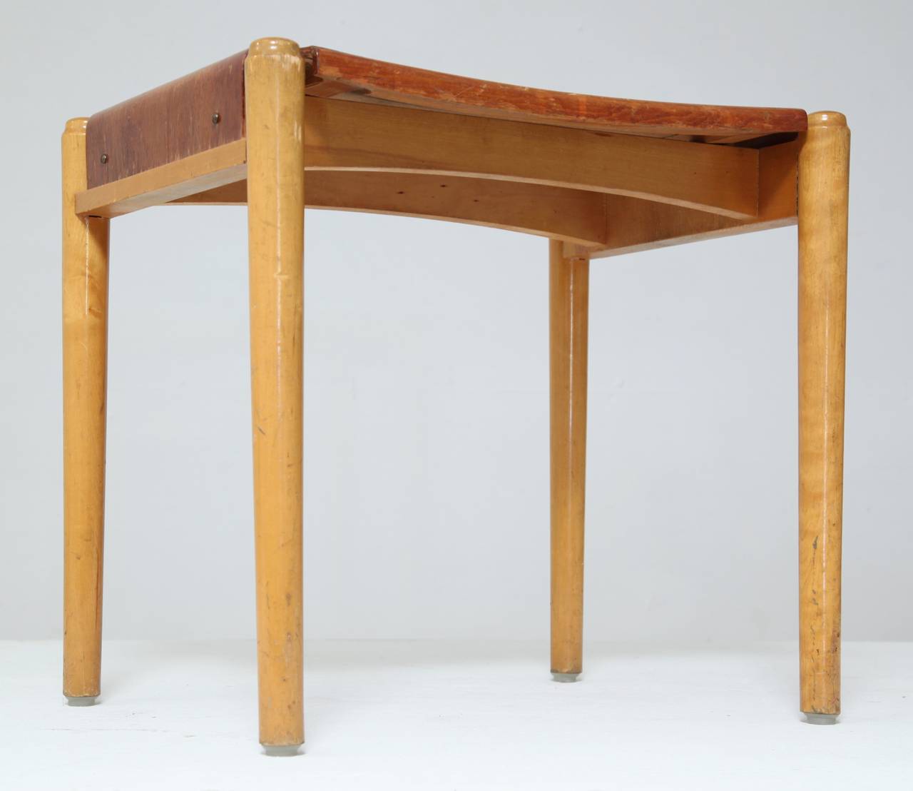 Edsby-verken Wooden Curved Stool For Sale at 1stDibs