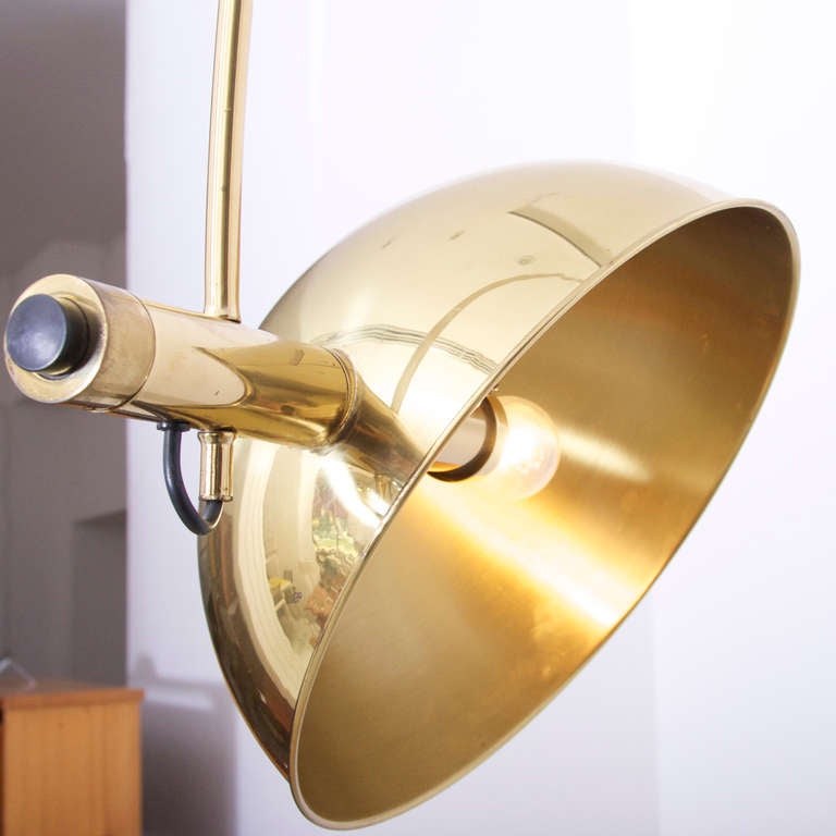 Florian Schulz Bow Lamp In Brass at 1stDibs