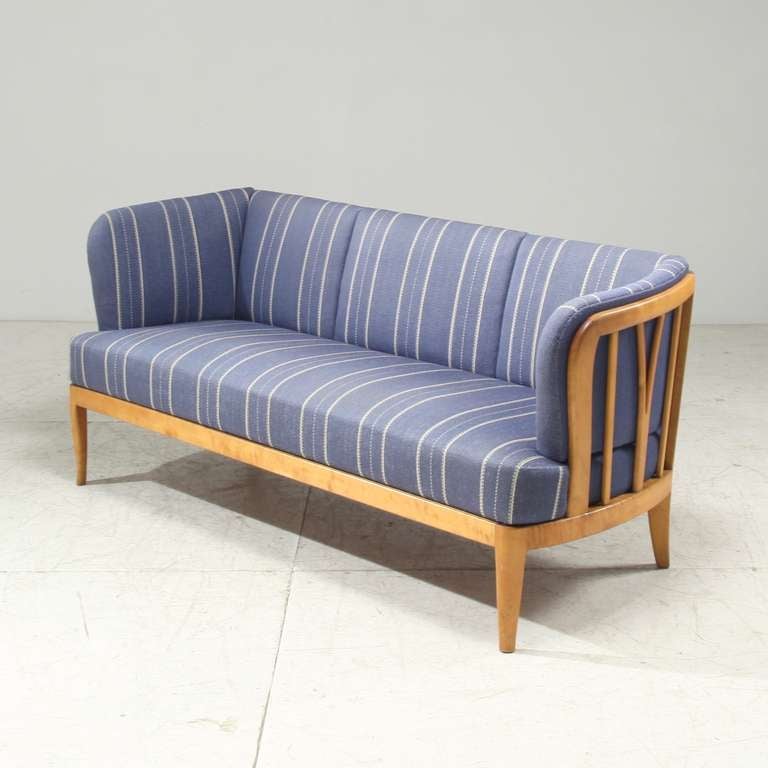 Mid-century Sofa Ulla By Swedish Designer Carl Malmsten For Sale at 1stDibs