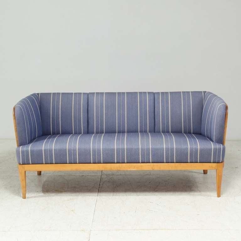 Mid-century Sofa Ulla By Swedish Designer Carl Malmsten For Sale at 1stDibs