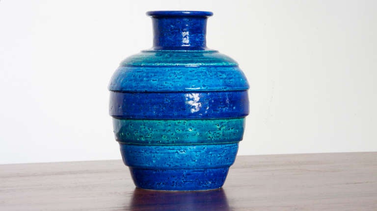 Super Rare Ring Vase by Aldo Londi for Bitossi at 1stDibs