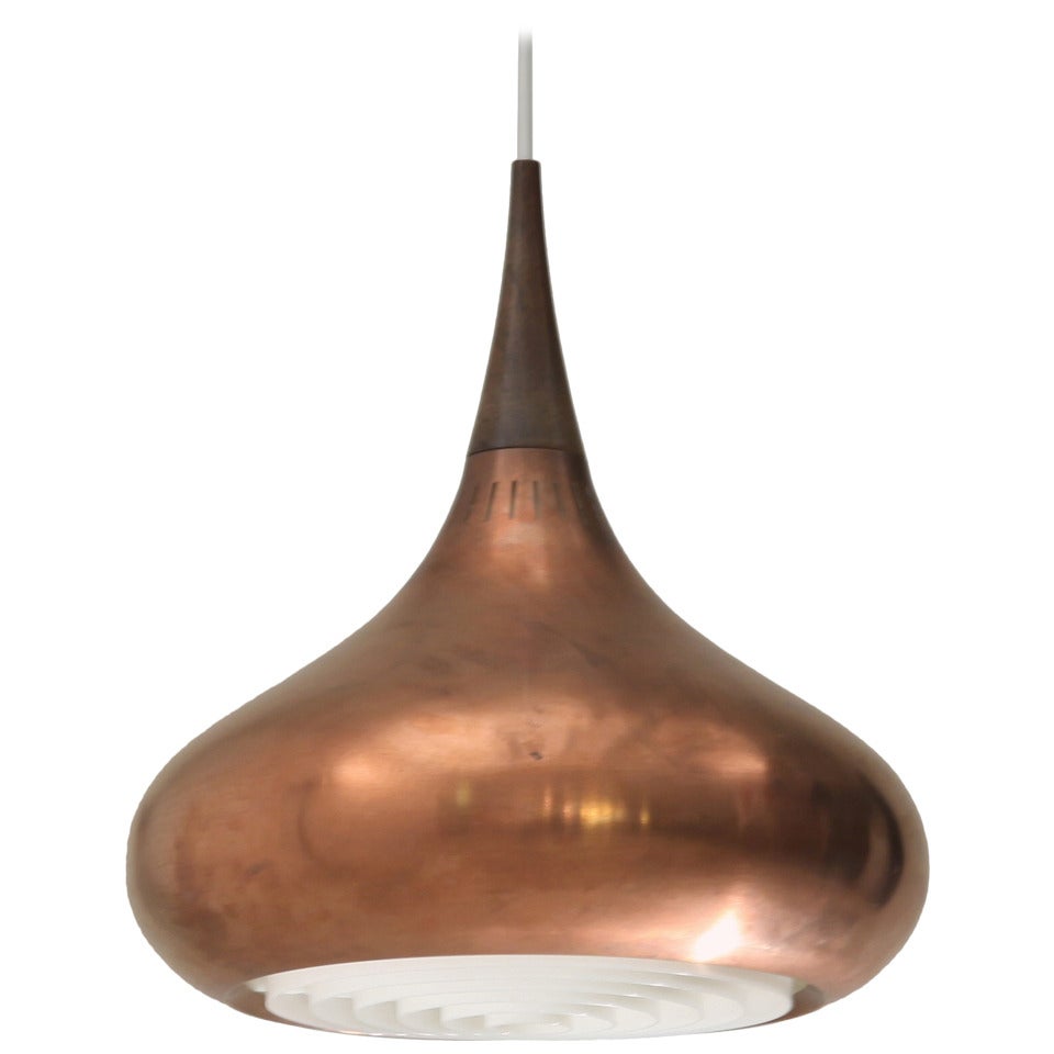 Hammerborg Orient Pendant in Copper with Original Diffuser at 1stDibs