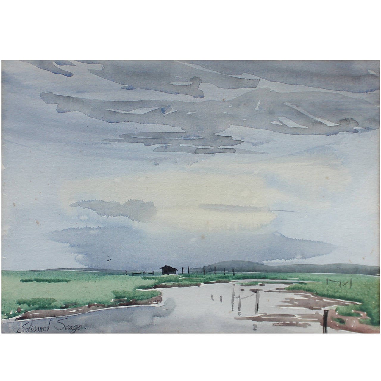 Edward Seago Watercolour at 1stDibs
