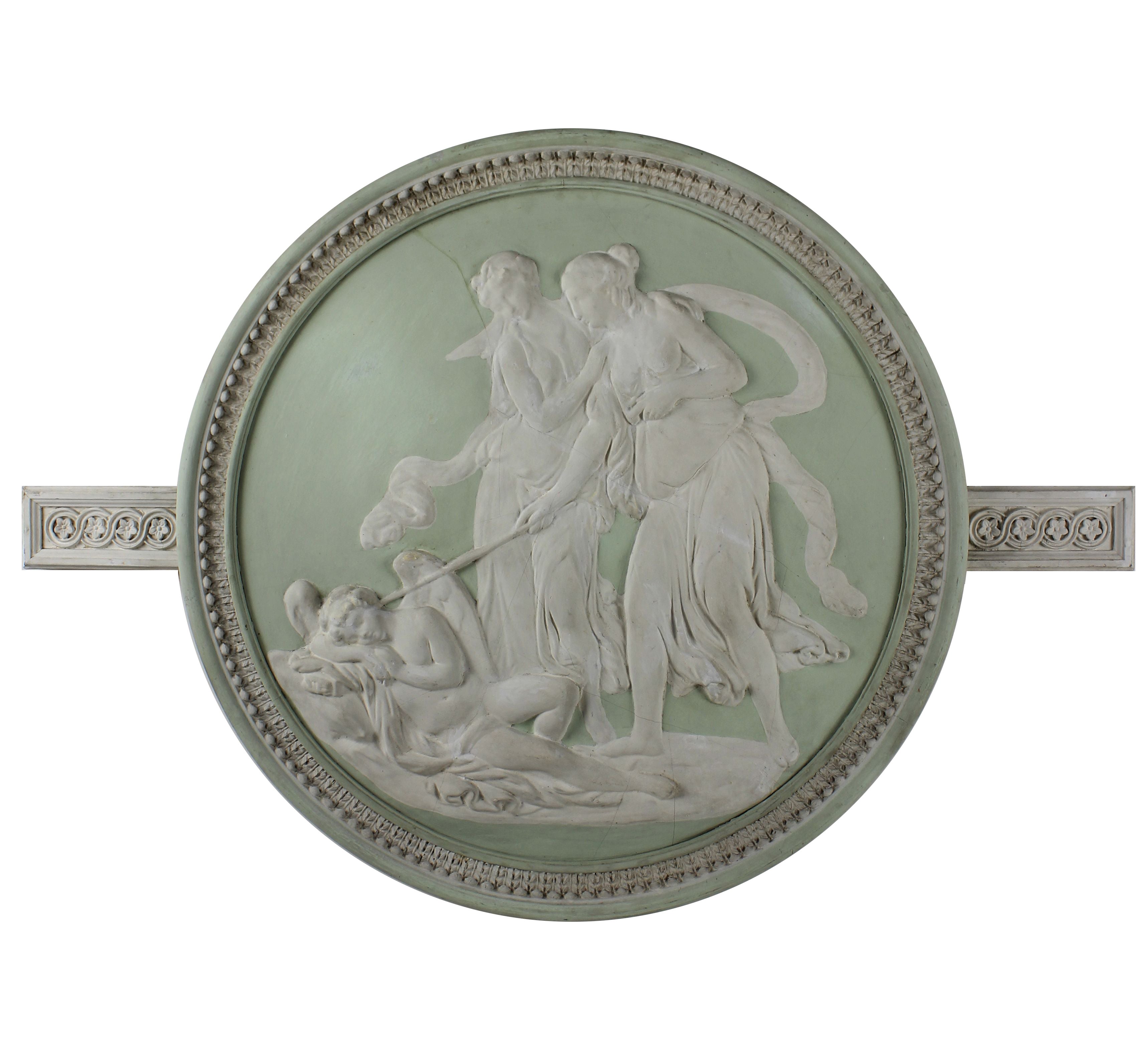 A Fine English Plaster Relief Panel Depicting A Classical Scene at 1stDibs