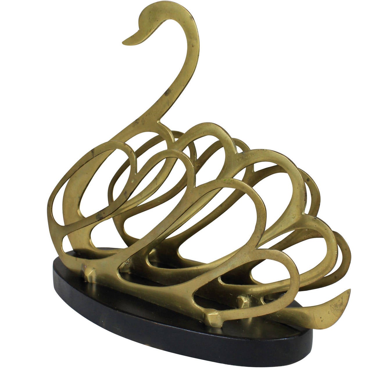 French Gilt Brass Letter or Book Rack at 1stDibs