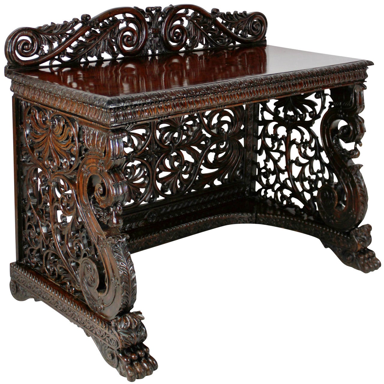 Extraordinary William IV Anglo-Indian Serving Table at 1stDibs