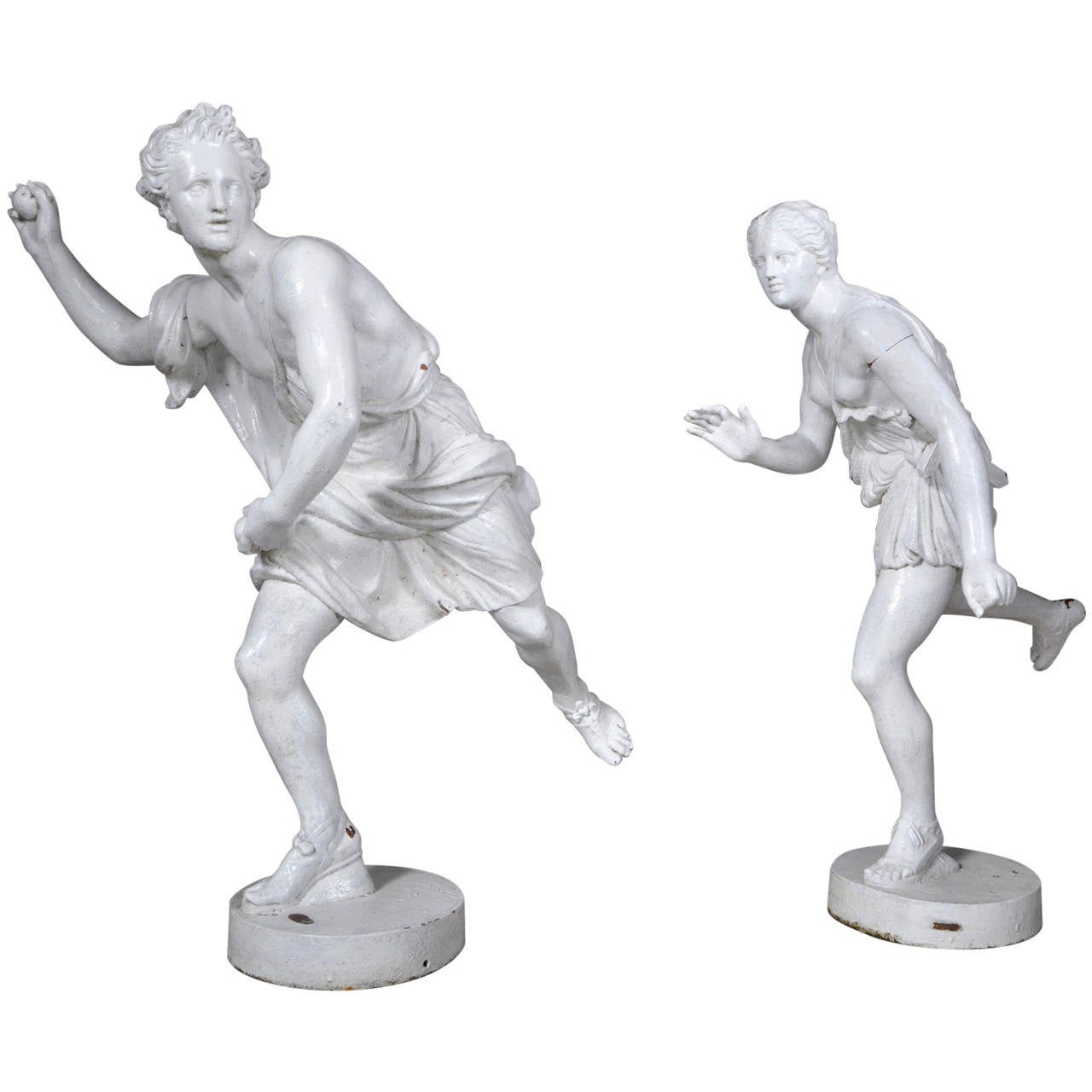 "Hippomenes and Atalanta" Cast Iron Garden Statues by Val d'Osne ...