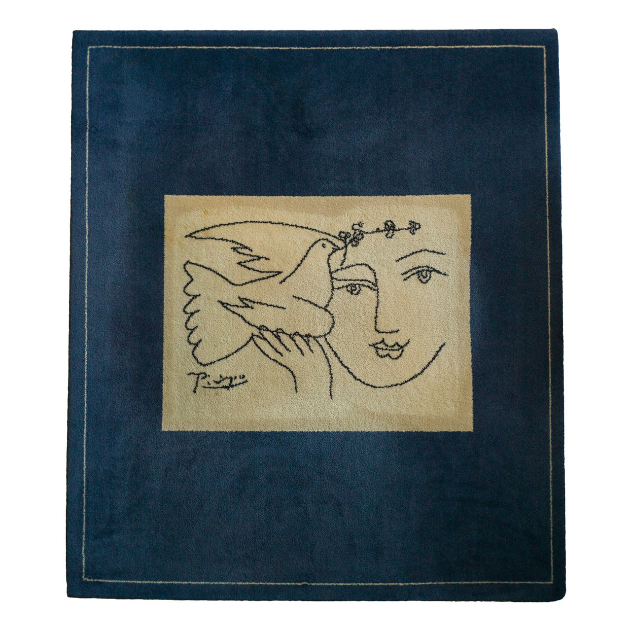 Picasso Rug "Peace and Joy," Edition of 500 at 1stDibs