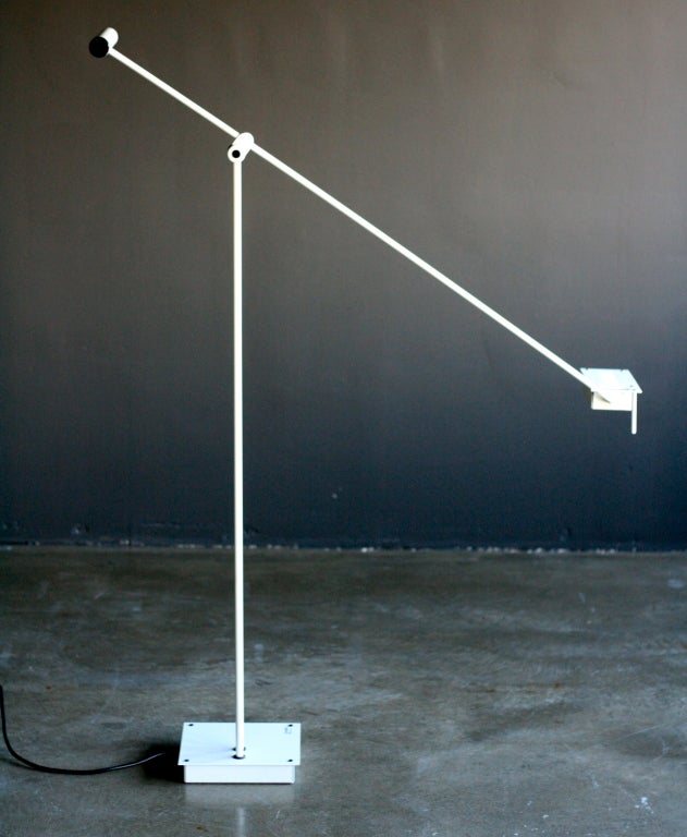 Stilnovo Minimalist Halogen Floor Lamp With Built In Dimmer at 1stDibs