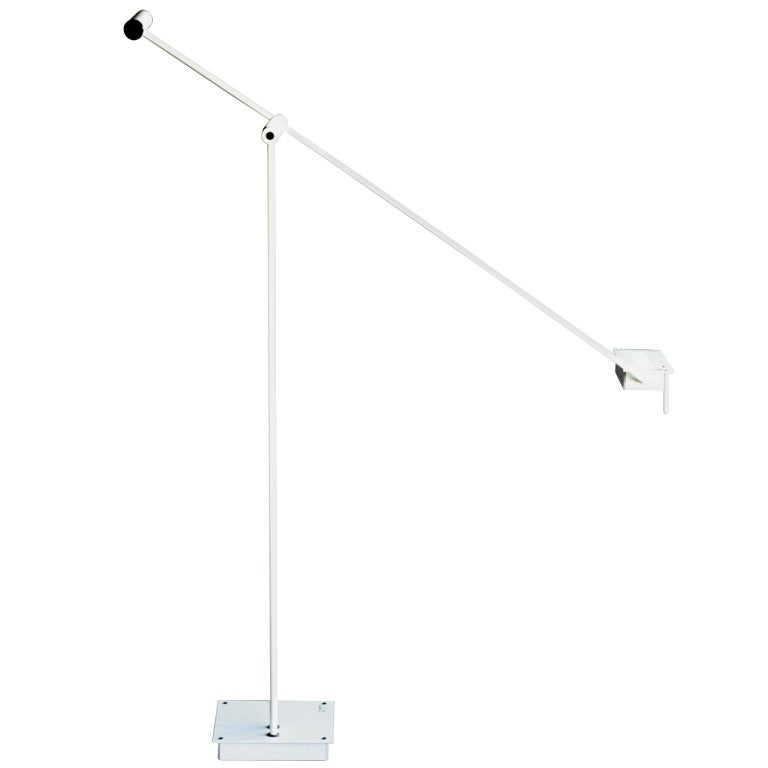 Stilnovo Minimalist Halogen Floor Lamp With Built In Dimmer at 1stDibs