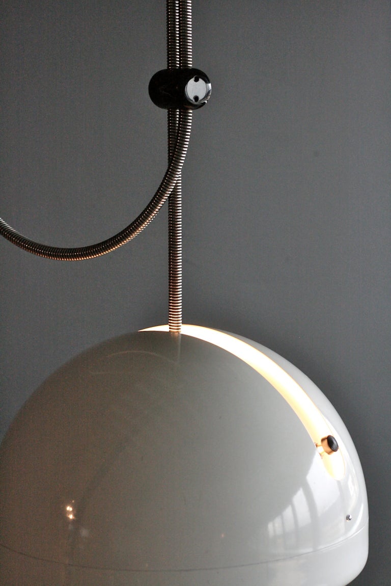 Very Rare Joe Colombo ''SPRING'' Adjustable Ceiling Light at 1stDibs