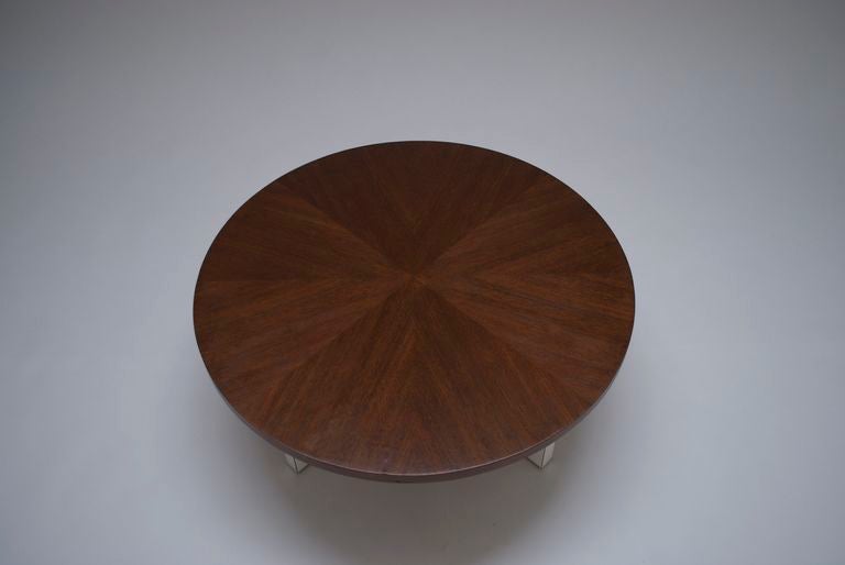 1950's decorative round coffee table For Sale at 1stDibs