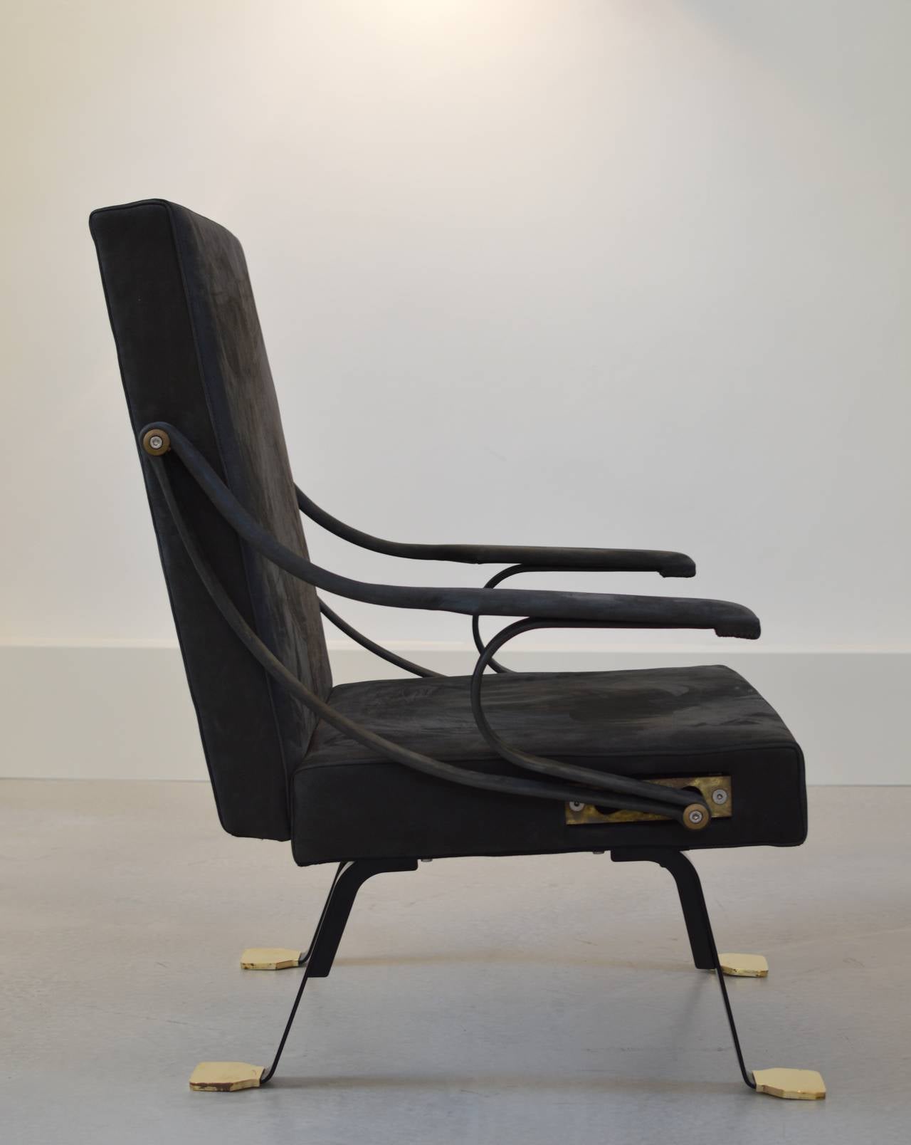 "Digamma" Armchair by Ignazio Gardella at 1stDibs | ignazio gardella chair