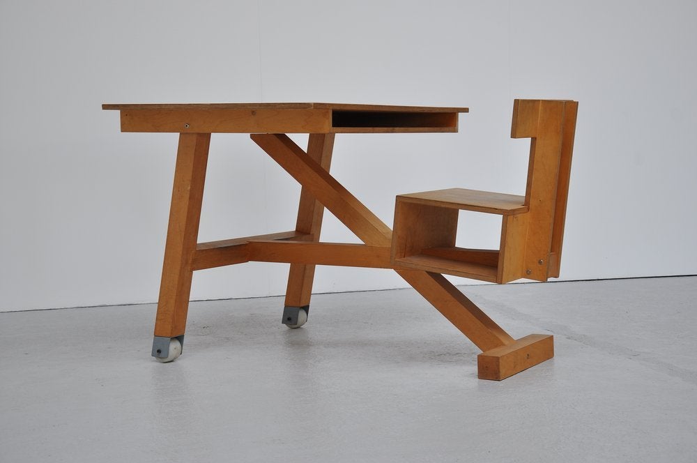 Architectural School Desk Dutch Architect Design at 1stDibs