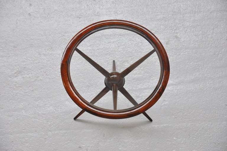 Italian Sputnik Side Table In The Manner Of Gio Ponti 1950 at 1stDibs