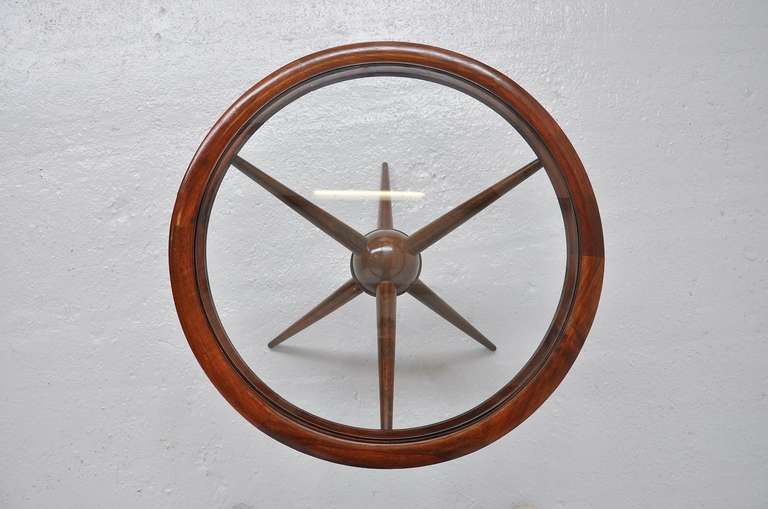 Italian Sputnik Side Table In The Manner Of Gio Ponti 1950 at 1stDibs